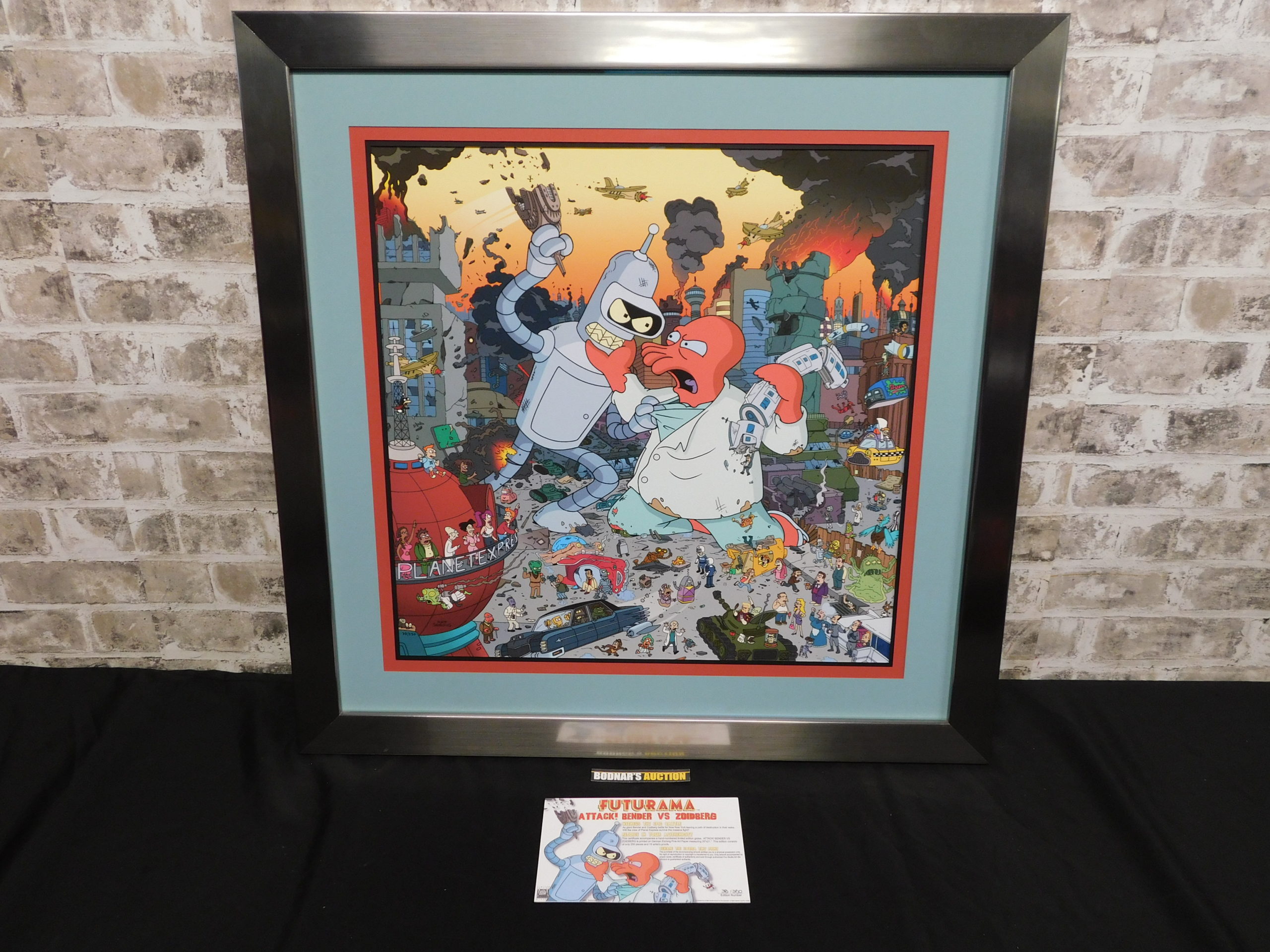 Lot 26: Futurama Attack! Bender vs. Zoidberg - Bodnar's Auction ...